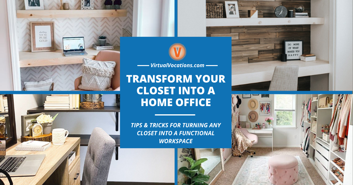 Transform Your Closet into a Home Office - Remote Work From Home Job ...