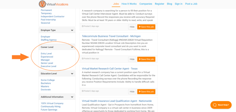 How to Use Job Search Filters in Our Remote Work Database