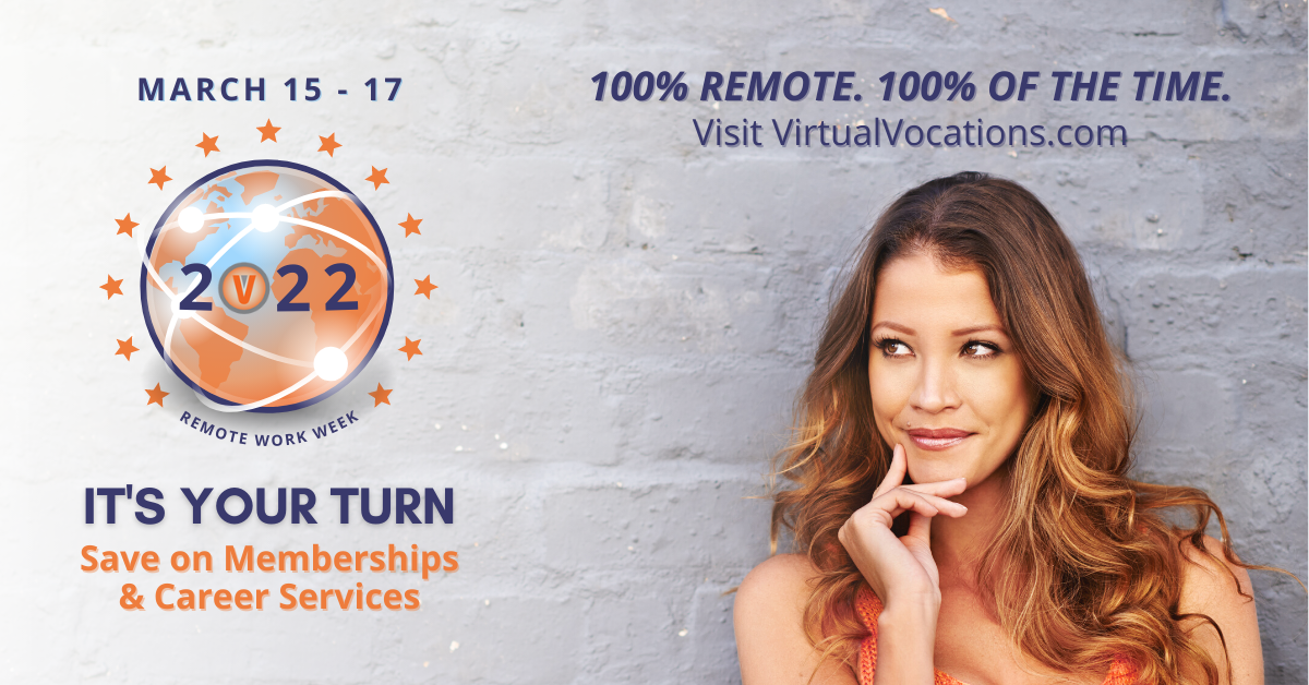 Remote Work Week 2024 - 9th Annual Event Hosted by Virtual Vocations