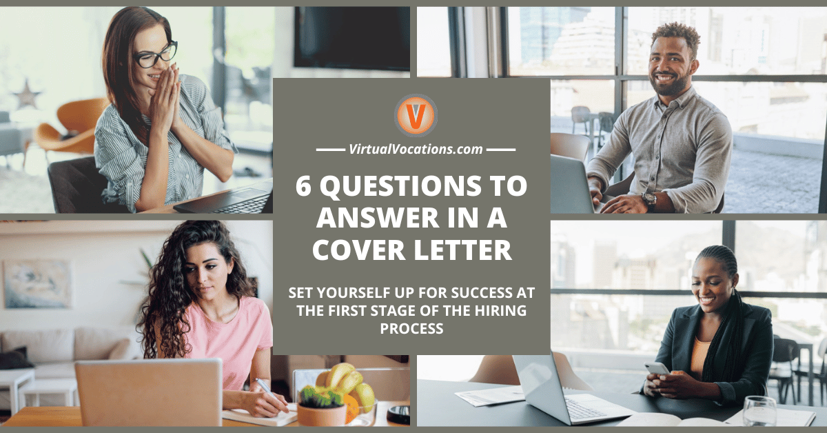 6 Questions to Answer in a Cover Letter