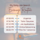 How to Create a Daily Job Search Routine for Remote Work Opportunities
