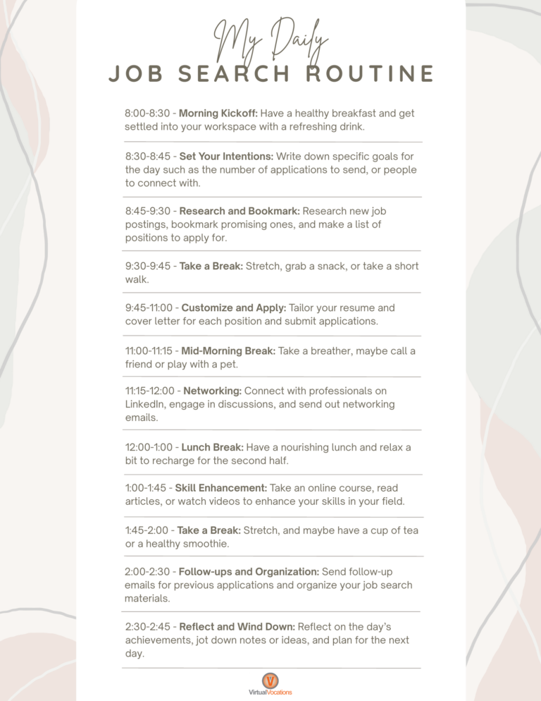 How to Create a Daily Job Search Routine for Remote Work Opportunities