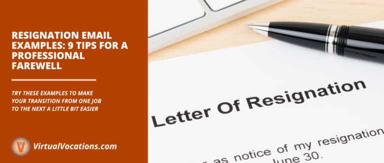 Resignation Email Examples: 9 Tips for a Professional Farewell - Remote Work From Home Job ...