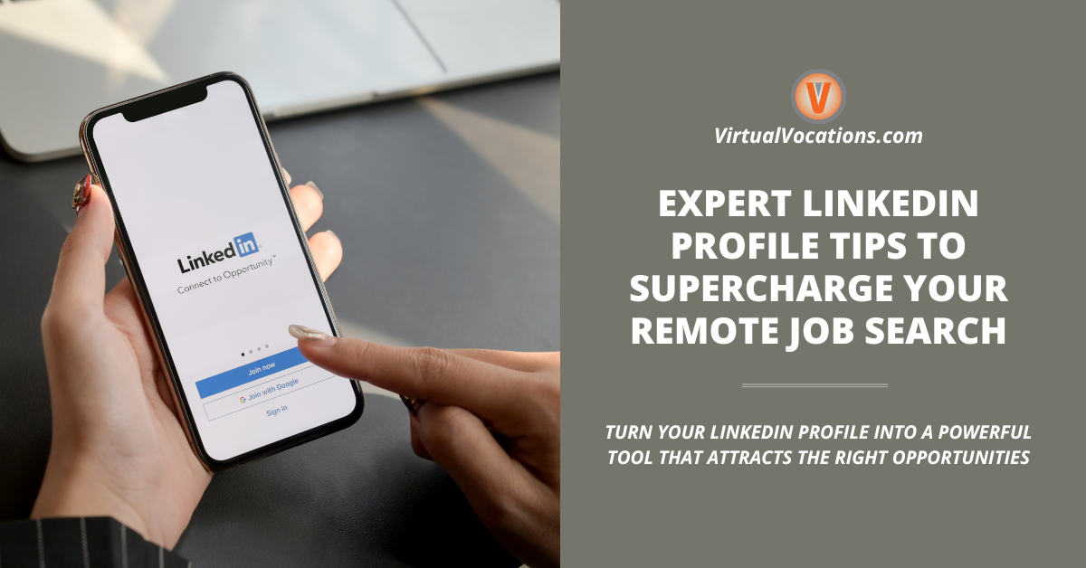 Expert LinkedIn Profile Tips to Supercharge Your Remote Job Search - Remote Work From Home Job ...