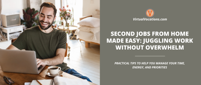 Second Jobs from Home Made Easy: Juggling Work Without Overwhelm ...